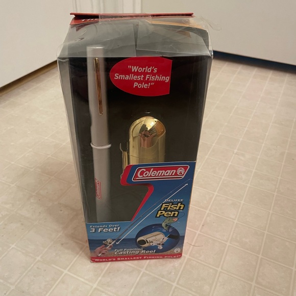 Other | Coleman Deluxe Fish Pen Worlds Smallest Fishing Pole With ...
